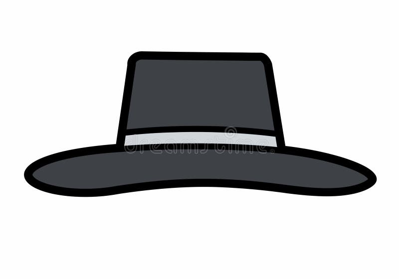 Amish hat clipart. stock vector. Illustration of accessory - 362658043