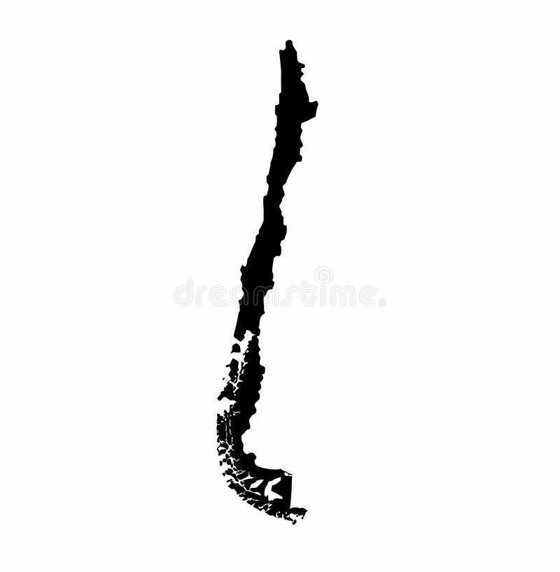 Chile silhouette stock vector. Illustration of patagonia - 382114291