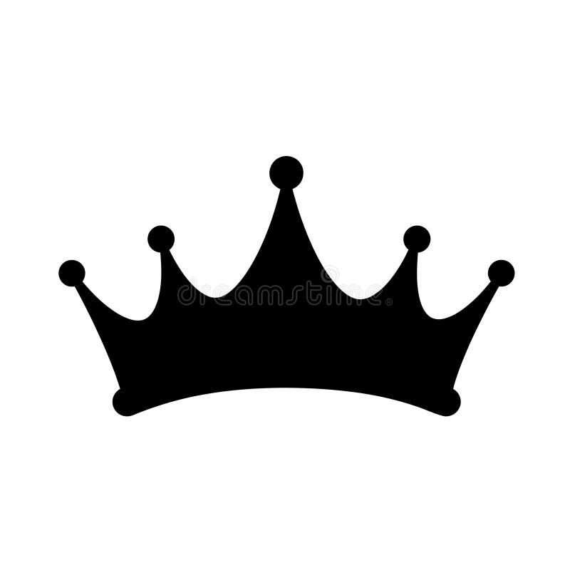 Princess crown silhouette stock vector. Illustration of black - 376502081