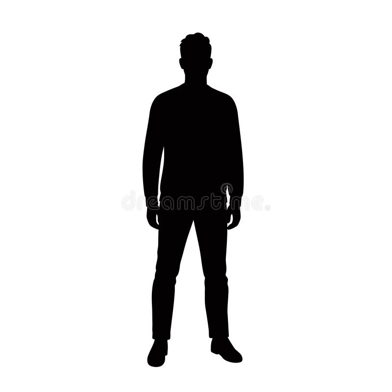 Person silhouette stock vector. Illustration of individual - 376067659