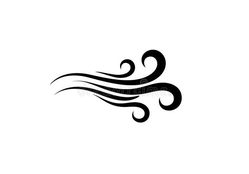 Wind silhouette stock vector. Illustration of sharp - 380342669