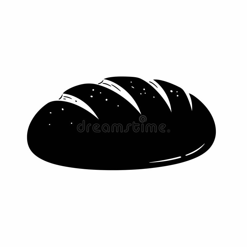 Bread silhouette stock illustration. Illustration of delicious - 375720949