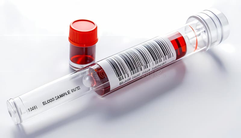 Blood Sample Analysis stock illustration. Illustration of technology ...