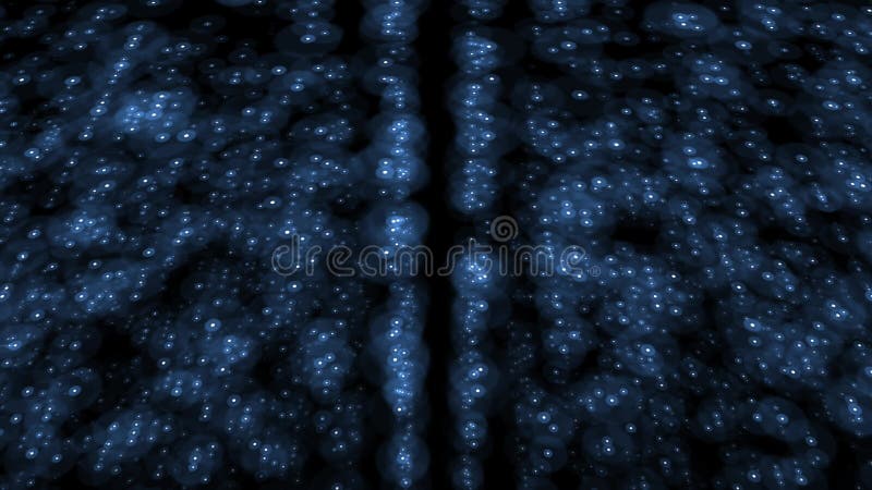 Abstract Brain Pattern Blue Background with White Dots Stock Video ...