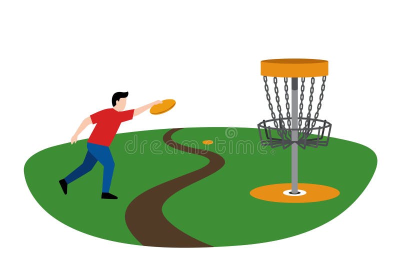 Disk golf clip art stock vector. Illustration of golf - 370501329