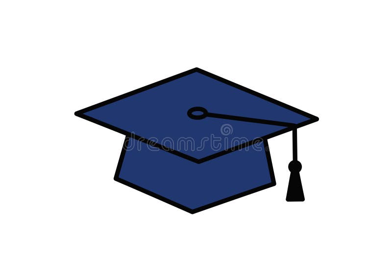 Grad cap clip art. stock vector. Illustration of design - 362660771