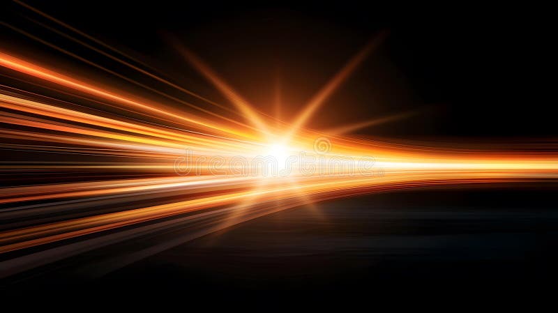 The Image Shows a Bright, Golden Light Emanating from a Central Point ...