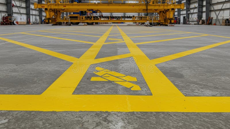 Factory Floor Marking stock illustration. Illustration of street ...