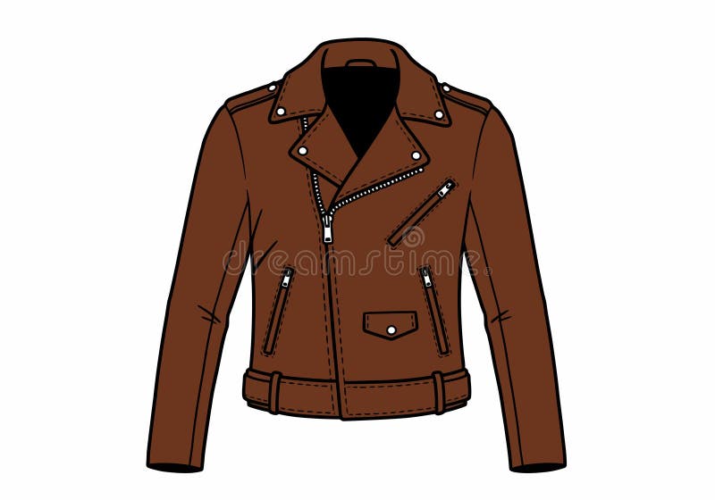 Leather jacket clipart stock vector. Illustration of clipart - 367725846