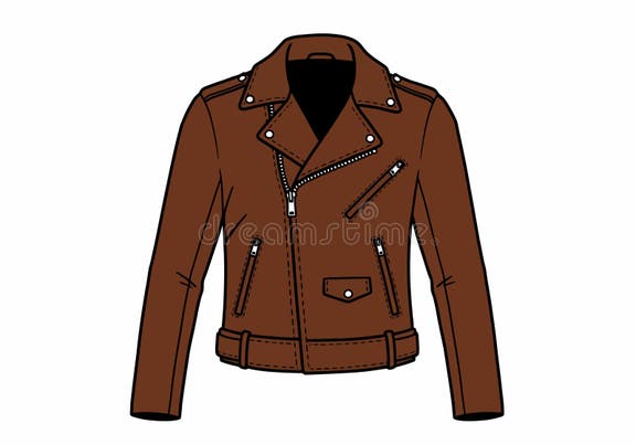 Leather jacket clipart stock vector. Illustration of clipart - 367725846