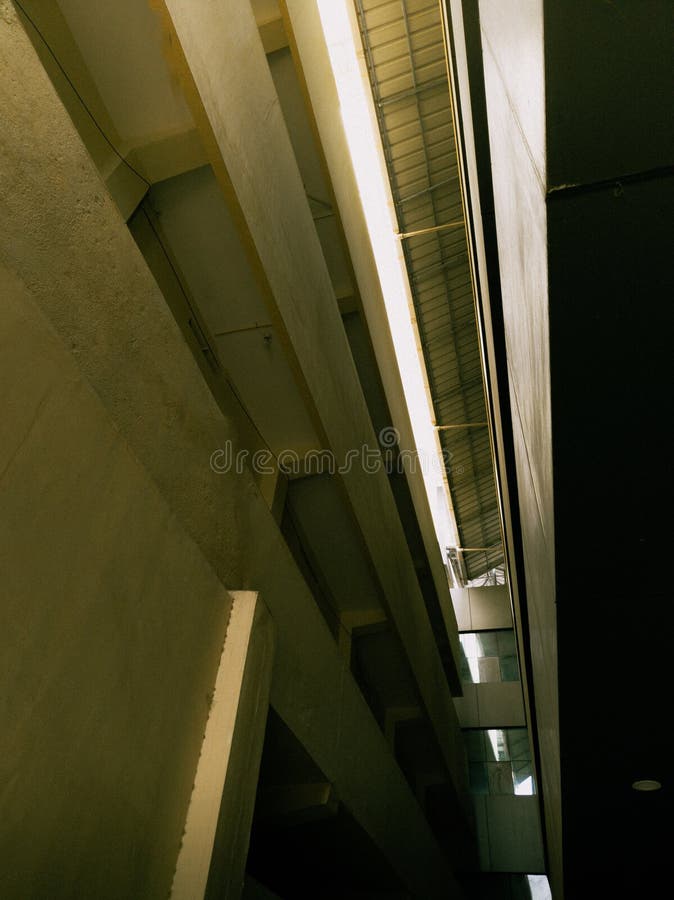 The Image Shows a Building .the Features Interior at Day . Stock Image ...