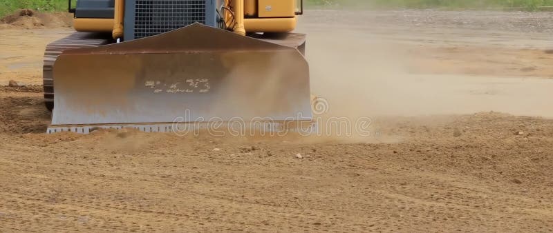 Bulldozer grading land stock video. Video of grading - 380797855