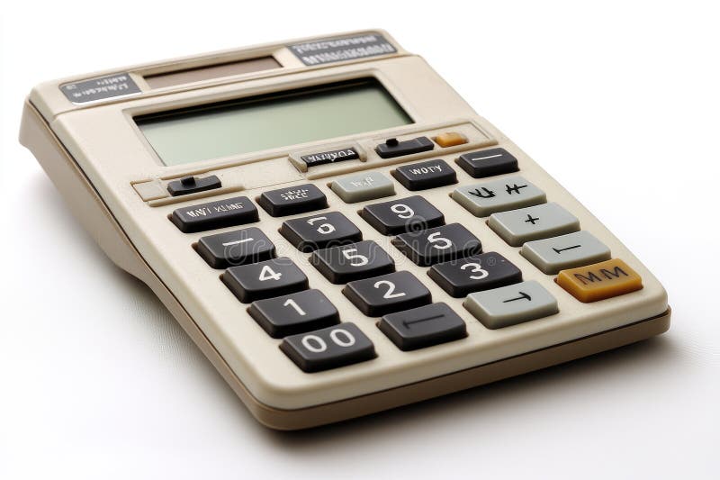 Vintage Calculator stock illustration. Illustration of numbers - 369813526