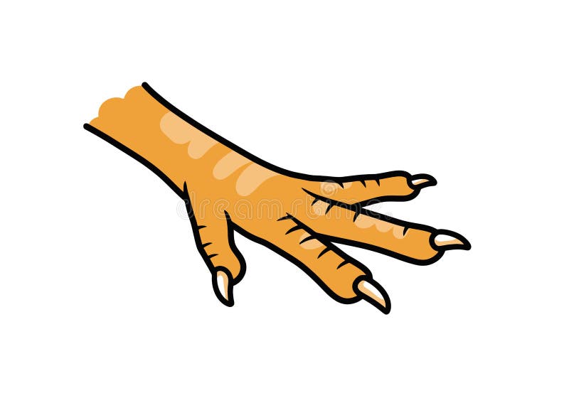 Chicken Feet Clip Art stock vector. Illustration of simple - 365240253