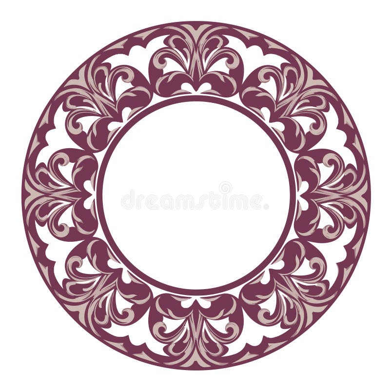 Maroon Round Border Stock Illustrations – 443 Maroon Round Border Stock ...