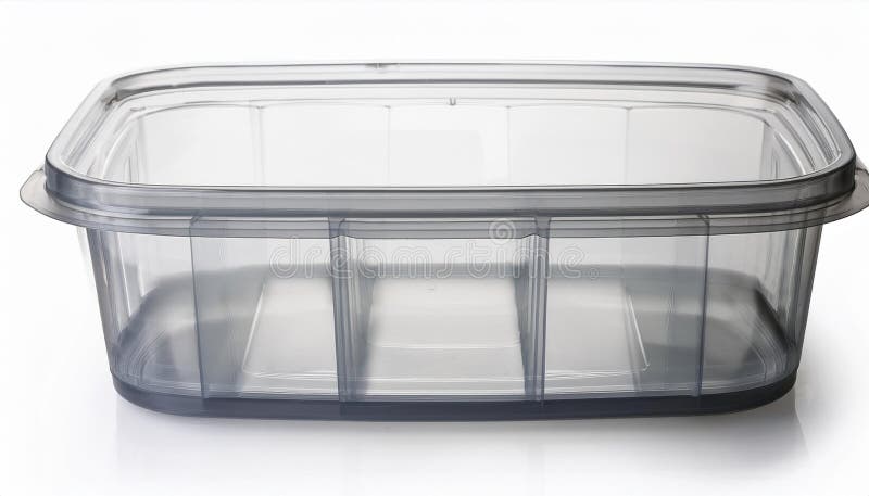 Clear Plastic Storage Container with Divider for Kitchen Office and ...