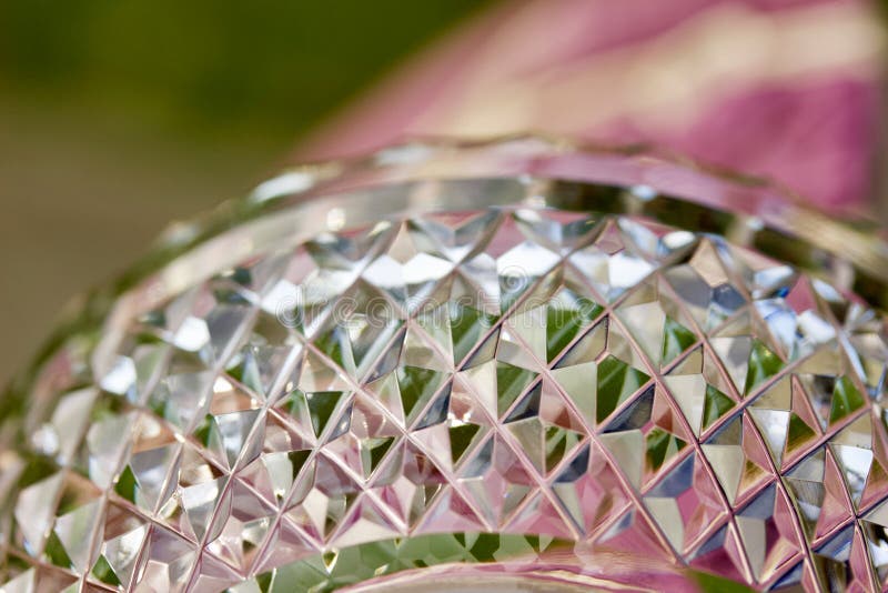 Macro Abstract Texture Background of Beautiful Hand Cut Lead Crystal ...