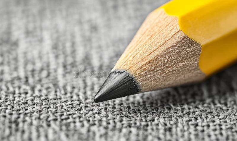 The Image Shows a Close-up of a Graphite Pencil As it Carefully Draws a ...