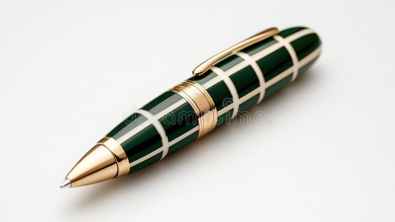 Green and Gold Checkered Pen Stock Illustration - Illustration of ...