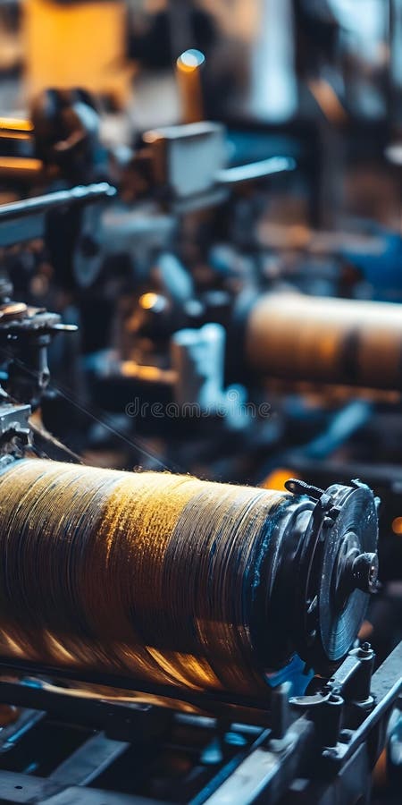Close-up of Cylindrical Mechanical Device Stock Illustration ...