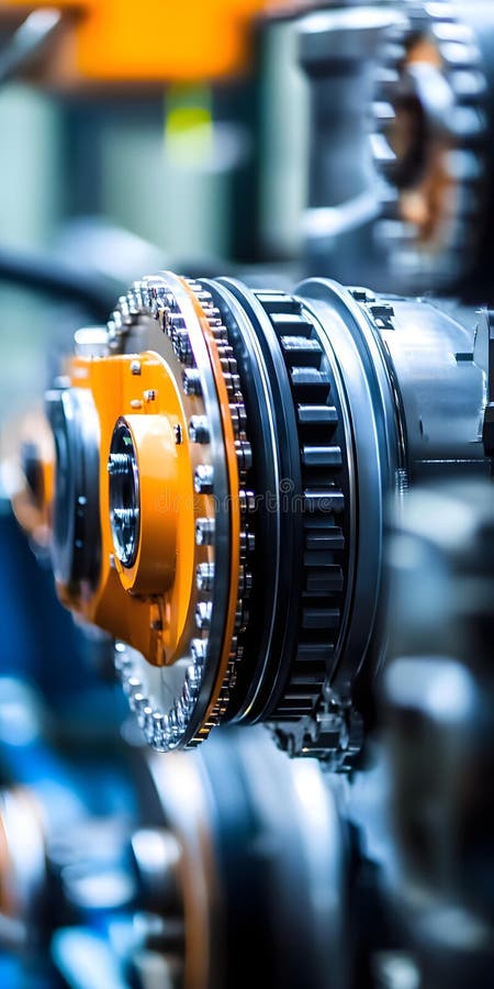 Close-up of Mechanical Gear Component Stock Illustration - Illustration ...