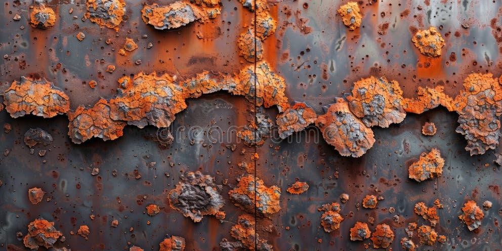 Rusted Metal Surface with Heavy Rust Stock Illustration - Illustration ...