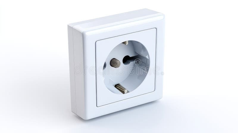 White Electrical Outlet stock illustration. Illustration of room ...