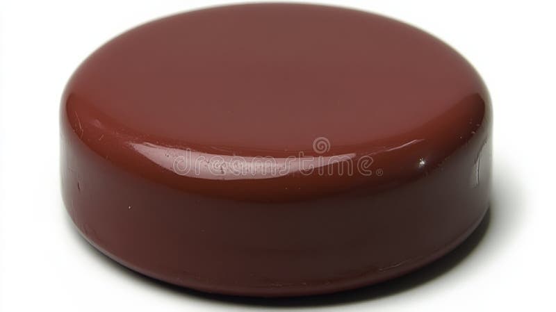 Red Plastic Cap, Smooth Surface, Rounded Shape, Isolated on White ...