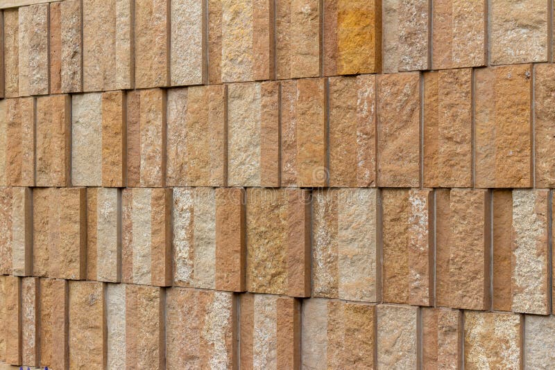 Modern Rough Textured Limestone Wall Background with Vertical Aligned ...