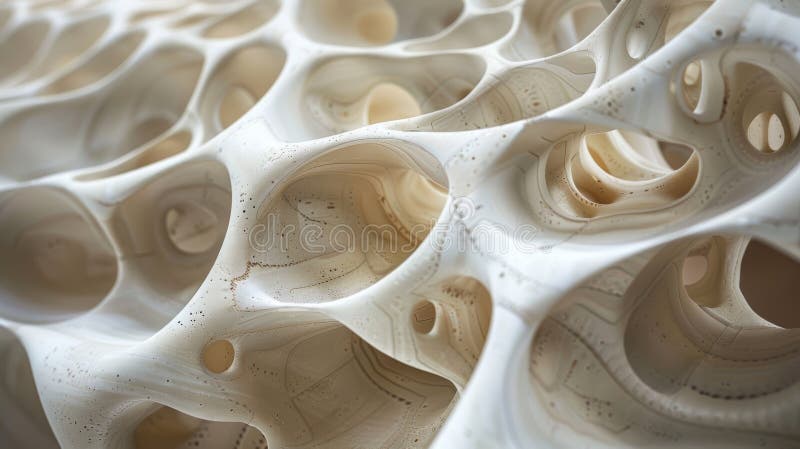 The Image Shows a Close-up of a Trabecular Bone, Which is the Spongy ...