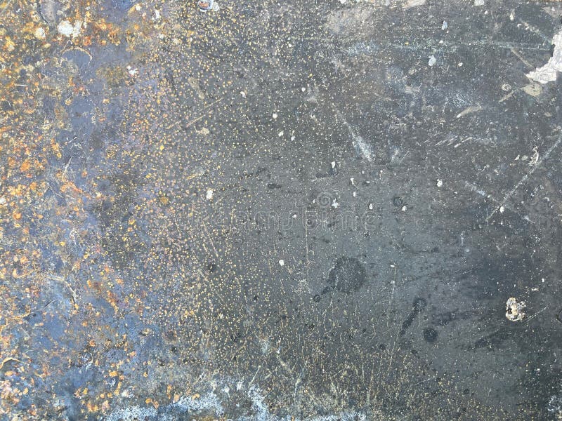 Image Shows a Close-up of an Uneven, Weathered Surface with Oxidation ...
