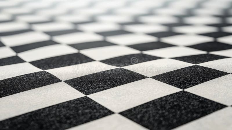 A Close-up View of a Black and White Checkered Pattern. Stock Photo ...