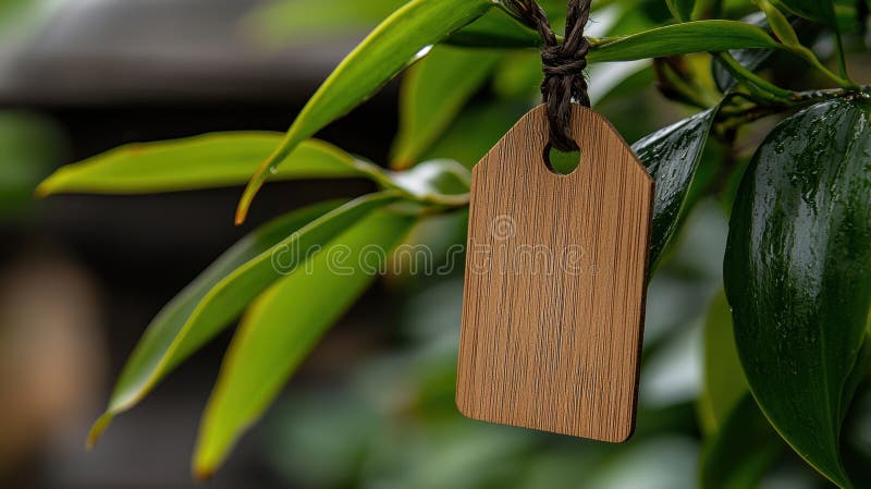 Wooden Tag Hangs Plant Stock Photos - Free & Royalty-Free Stock Photos ...
