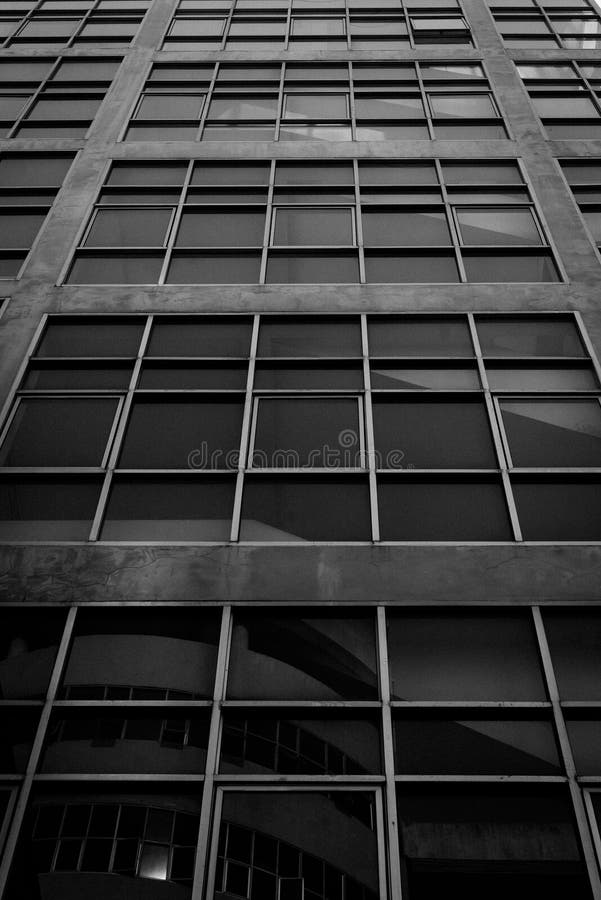 Low Angle View of a Modern Building S Glass Facade Stock Image - Image ...