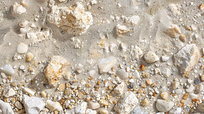 ## Textured Beach Sand with Colorful Pebbles Stock Illustration ...