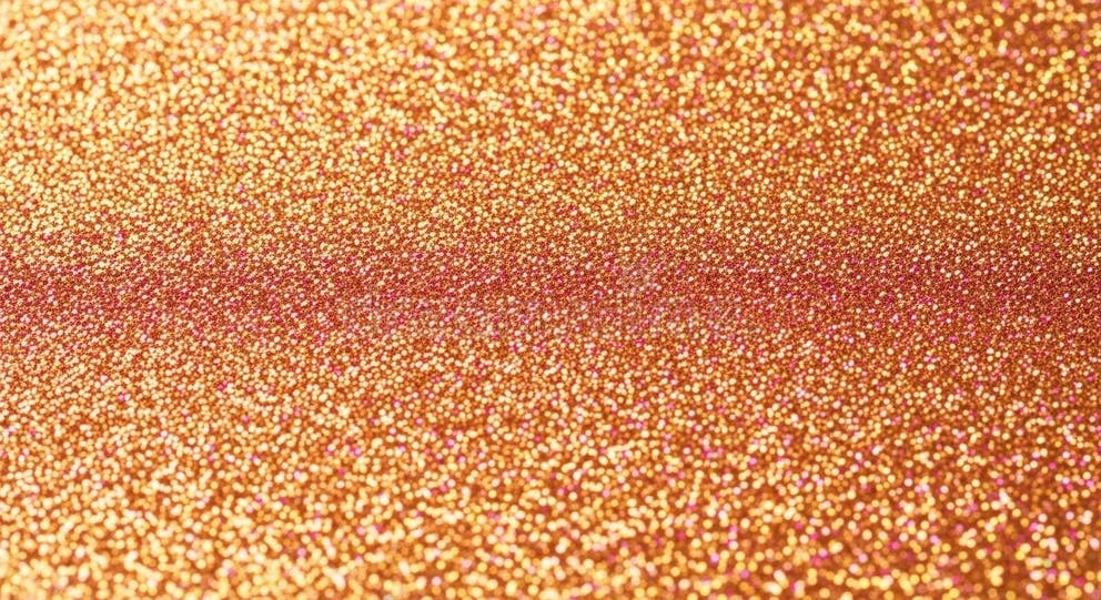 Shimmering Copper Glitter Texture, Close Up View Stock Illustration - Illustration of leaf ...
