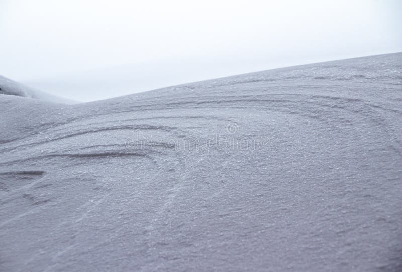 Outdoor Snow Drift Texture Background with Circular Patterns Stock ...