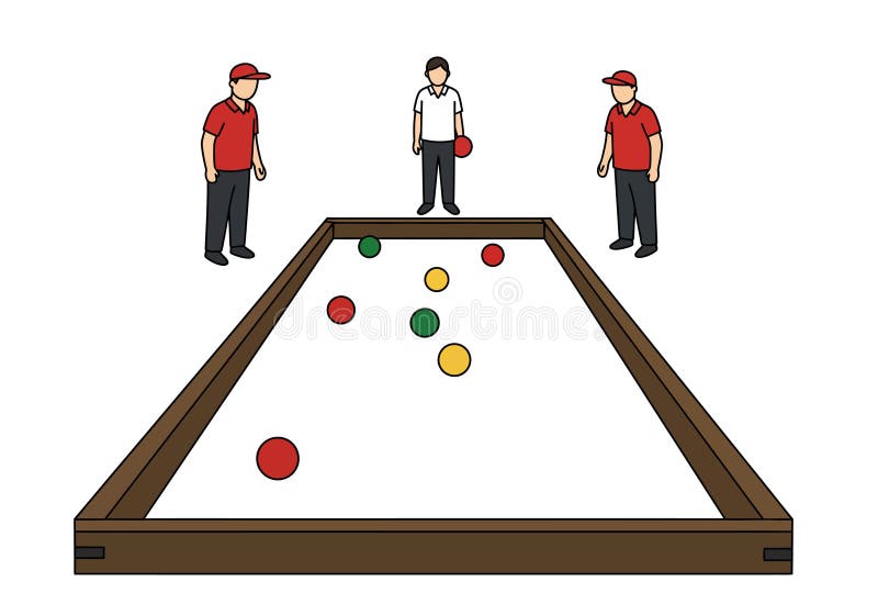 Bocce clip art stock vector. Illustration of lawn, blue - 370253642