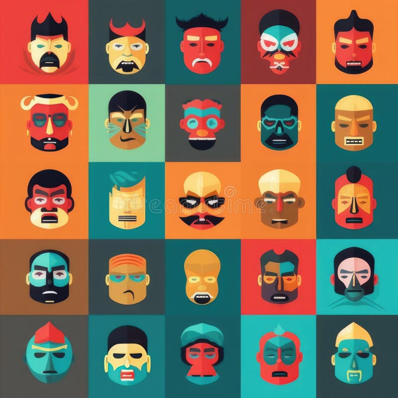 Determined Expressions Stock Illustrations – 429 Determined Expressions ...