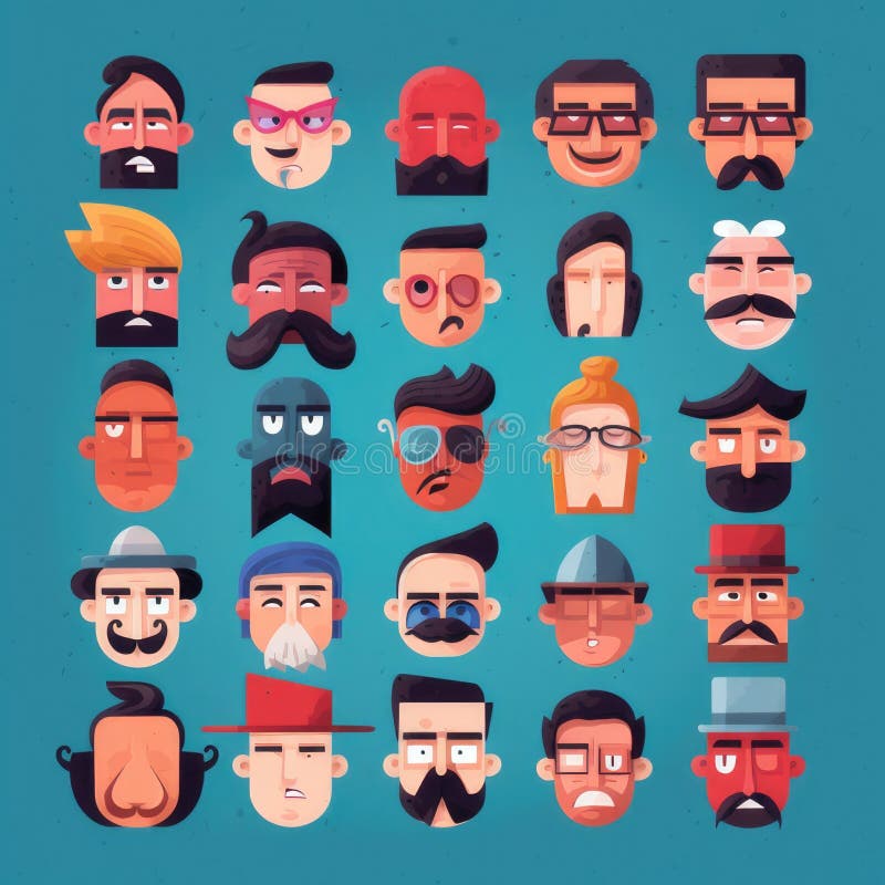 Determined Expressions Stock Illustrations – 429 Determined Expressions ...