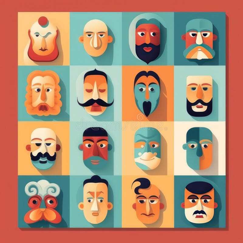 Determined Faces Stock Illustrations – 416 Determined Faces Stock ...