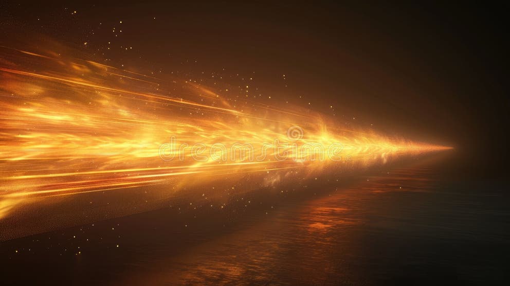 The Image Shows a Comet Streaking through Space Stock Image - Image of ...