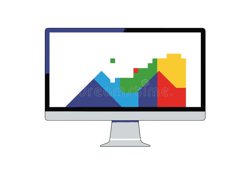 Clipart Computer Border Design. Stock Photo - Illustration of ...