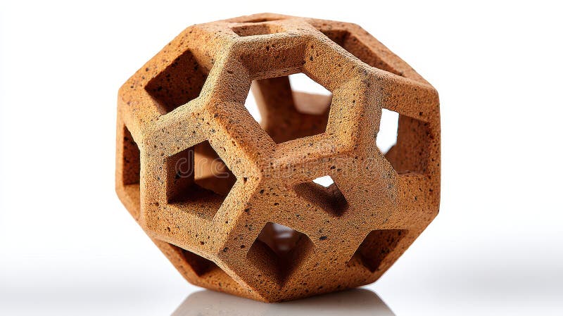 Brown Geometric Sphere stock illustration. Illustration of icing ...