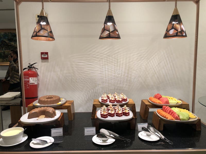 Hotel Dessert Buffet stock image. Image of buffet, table - 376763109
