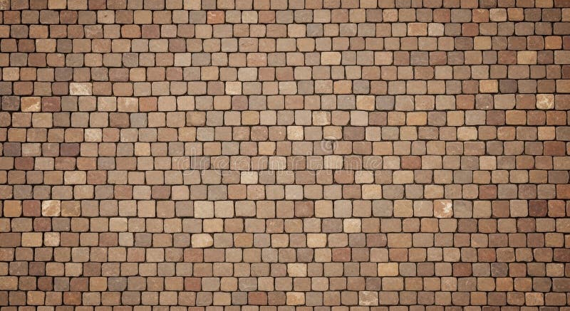 Brown Cobblestone Pavement Texture Seamless Pattern Stock Illustration ...