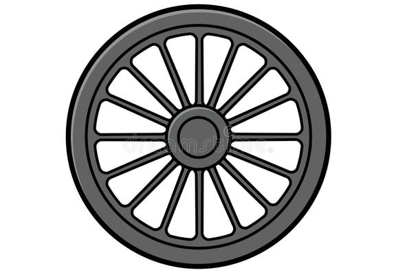 Train wheel clipart stock vector. Illustration of transportation ...