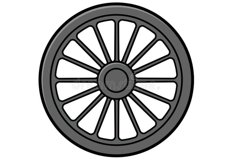 Train wheel clipart stock vector. Illustration of transportation ...