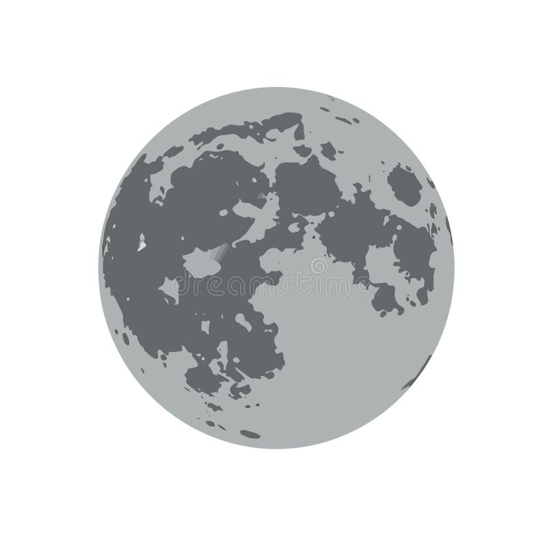 Clip art of moon stock vector. Illustration of craters - 372054307