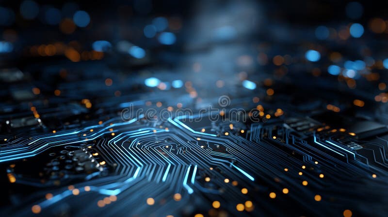 Detailed Blue Circuit Board Stock Illustrations – 132 Detailed Blue ...